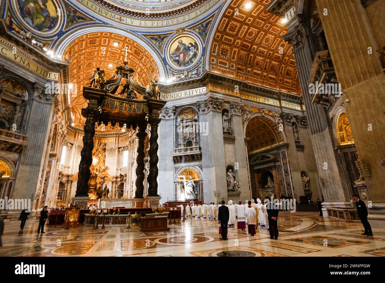 Vatican City Rome, Italy - may 26, 2016 - religious begin Catholic Mass ...