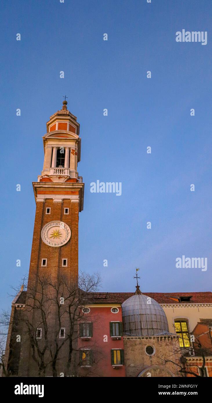 Venice city italy Bell Tower of Santi Apostoli Church landmark ...