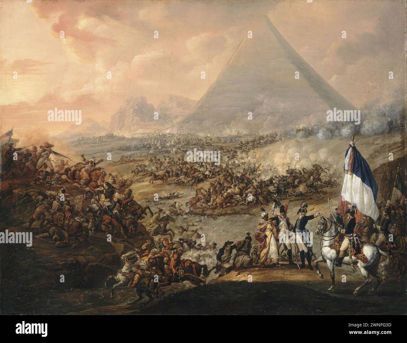 Battle of the Pyramids (1798–1799) by Francois-Louis-Joseph Watteau ...