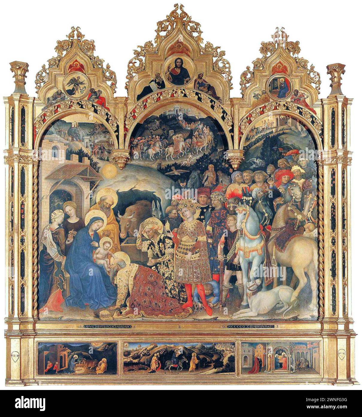 The Adoration of the Magi is a painting by the Italian painter Gentile da Fabriano. The work ...