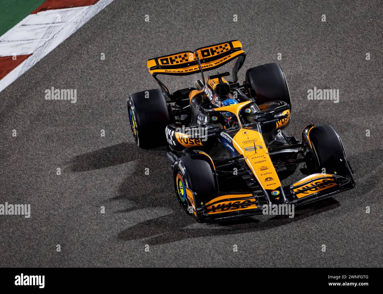 BAHRAIN - Oscar Piastri (McLaren) during the Bahrain Grand Prix. ANP ...