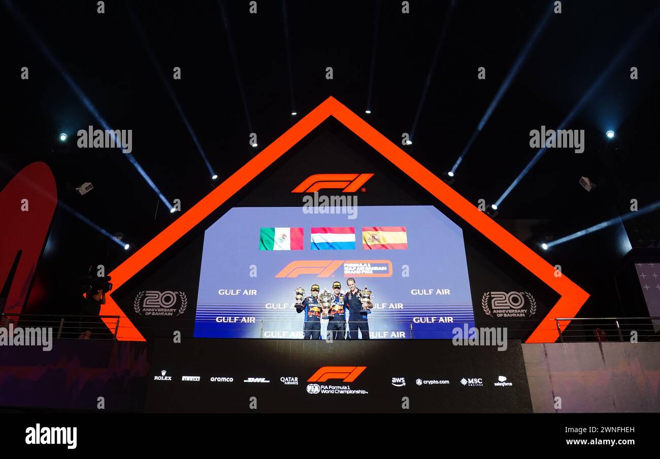 Max verstappen podium 2024 bahrain hi-res stock photography and images ...
