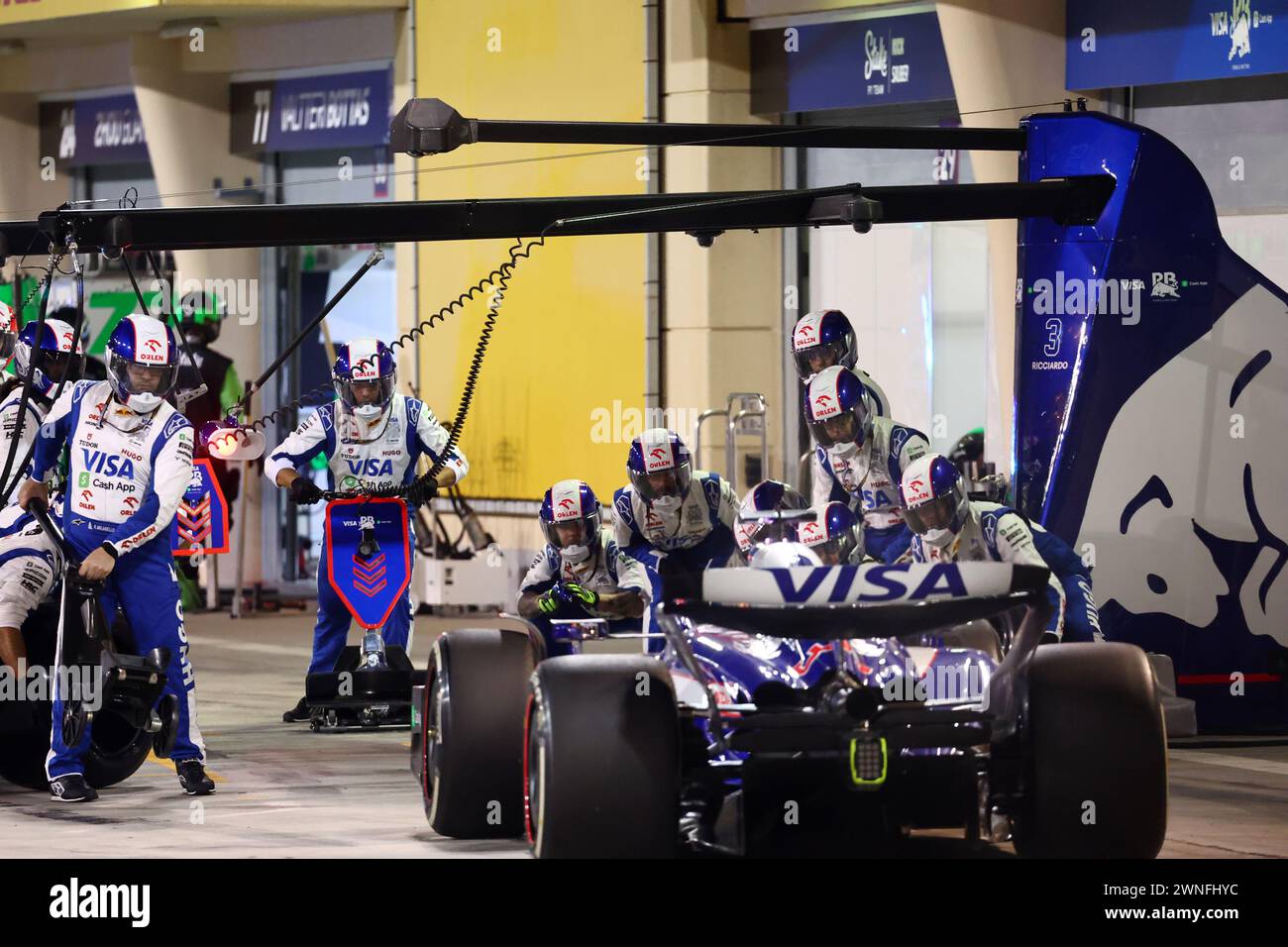 Sakhir, Bahrain. 02nd Mar, 2024. Daniel Ricciardo (AUS) RB VCARB 01 ...
