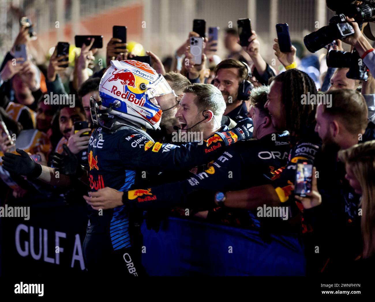 BAHRAIN - Max Verstappen (Red Bull Racing) wins the Bahrain Grand Prix ...