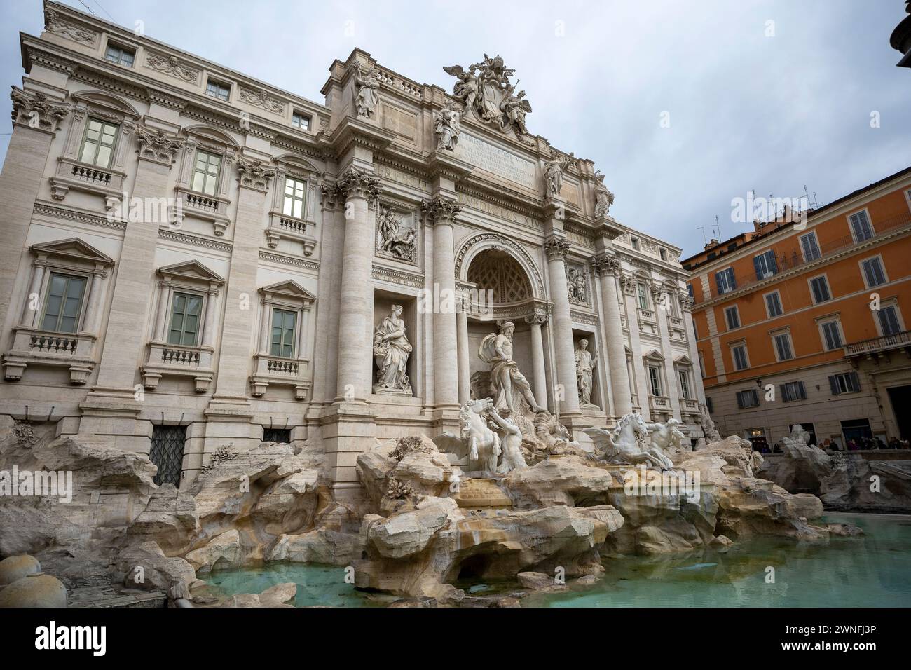 Fontana di Trevi, Trevi Fountain in Rome. The Trevi Fountain is the ...