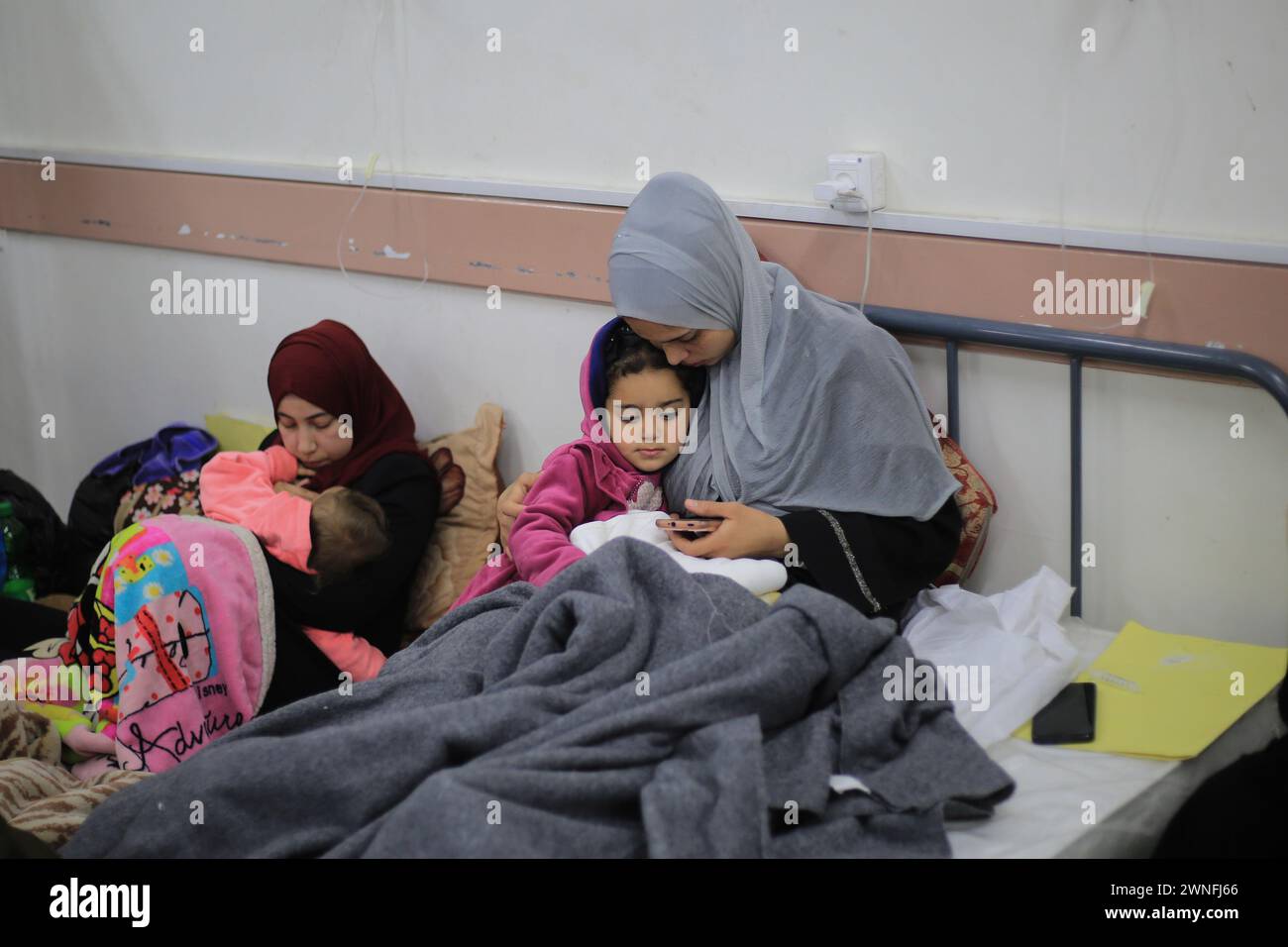 Rafah, Palestinian Territories. 02nd Mar, 2024. Palestinians children ...
