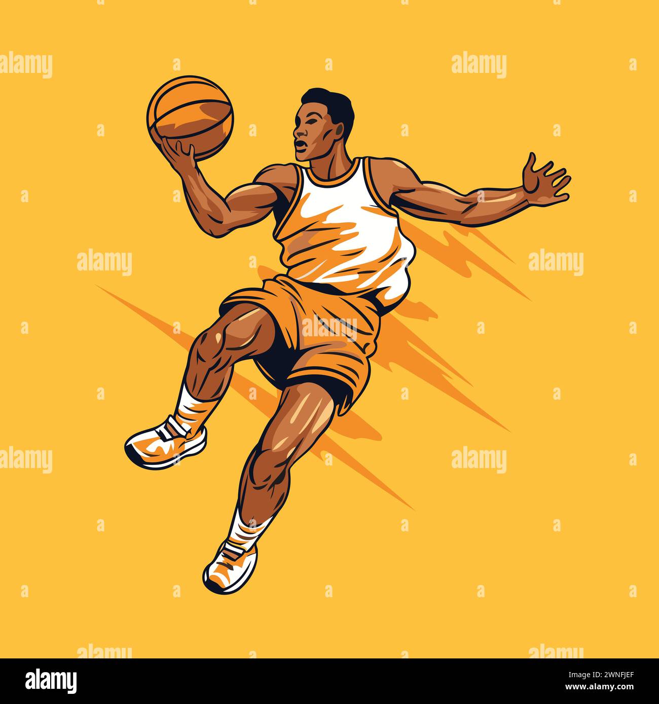 Jumping with ball Stock Vector Images - Alamy