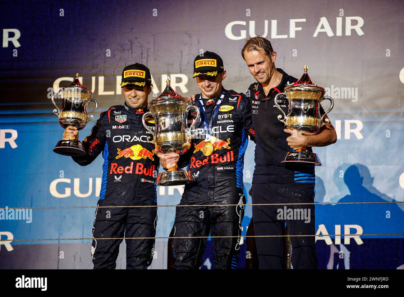 PEREZ Sergio (mex), Red Bull Racing RB20, portrait VERSTAPPEN Max (ned ...