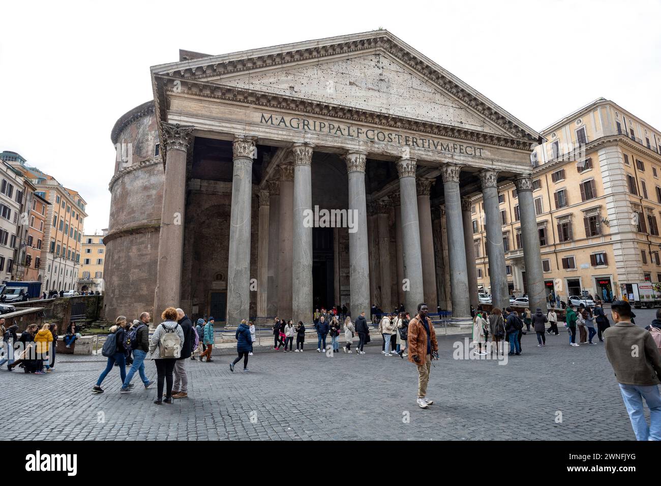 Rome, Italy - March 03, 2023 - View of Pantheon (Ancient Roman Temple ...