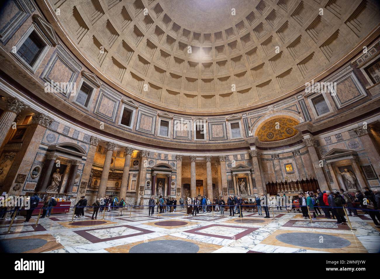 Rome, Italy - March03, 2023 - Inside Pantheon, Rome, Italy. Ancient ...