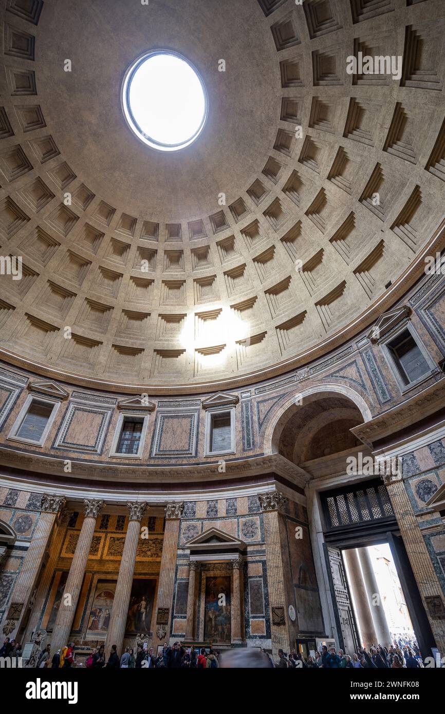 Rome, Italy - March03, 2023 - Inside Pantheon, Rome, Italy. Ancient ...