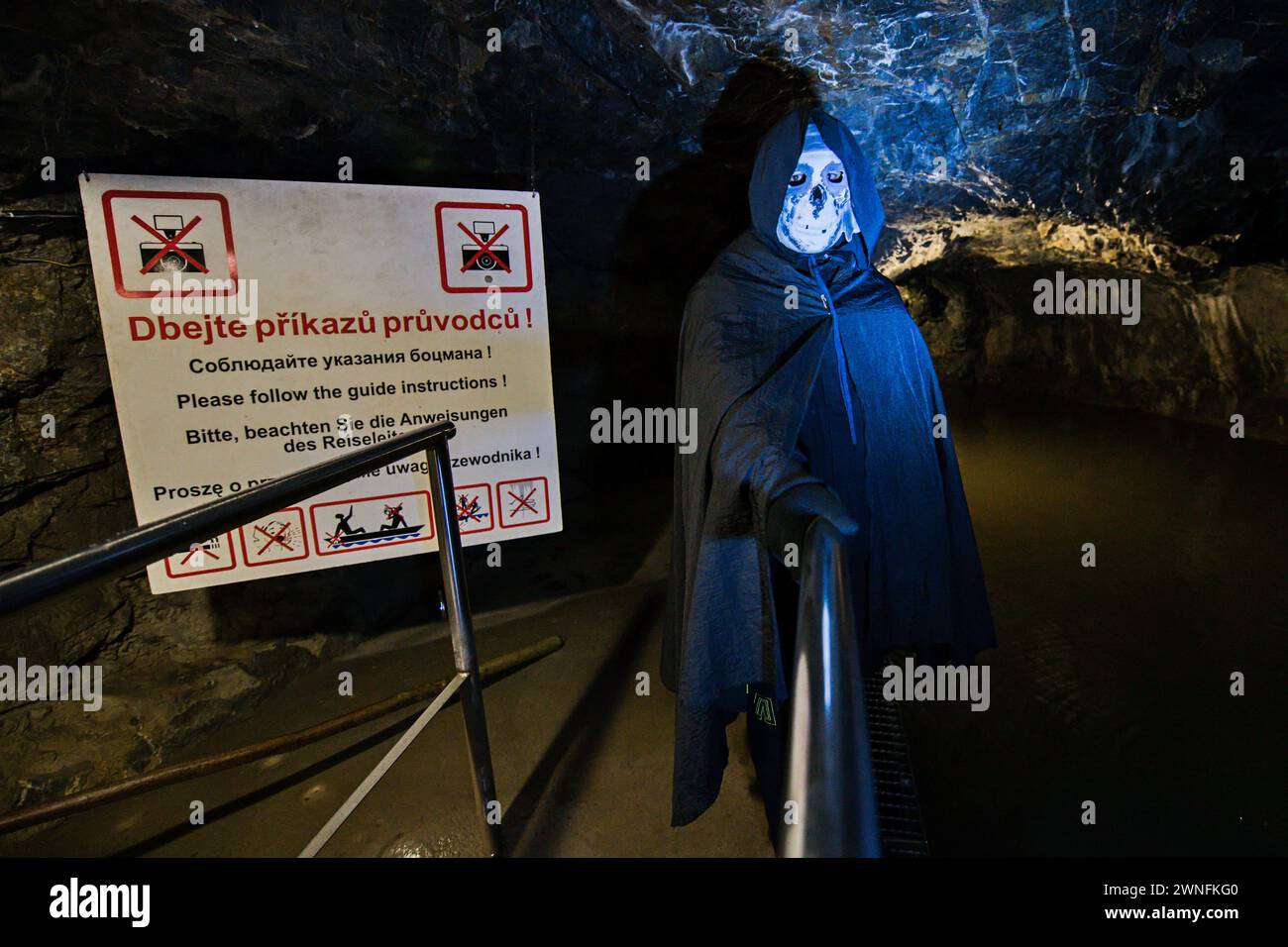 Moravsky Kras, Czech Republic. 02nd Mar, 2024. Guides in stylish ...