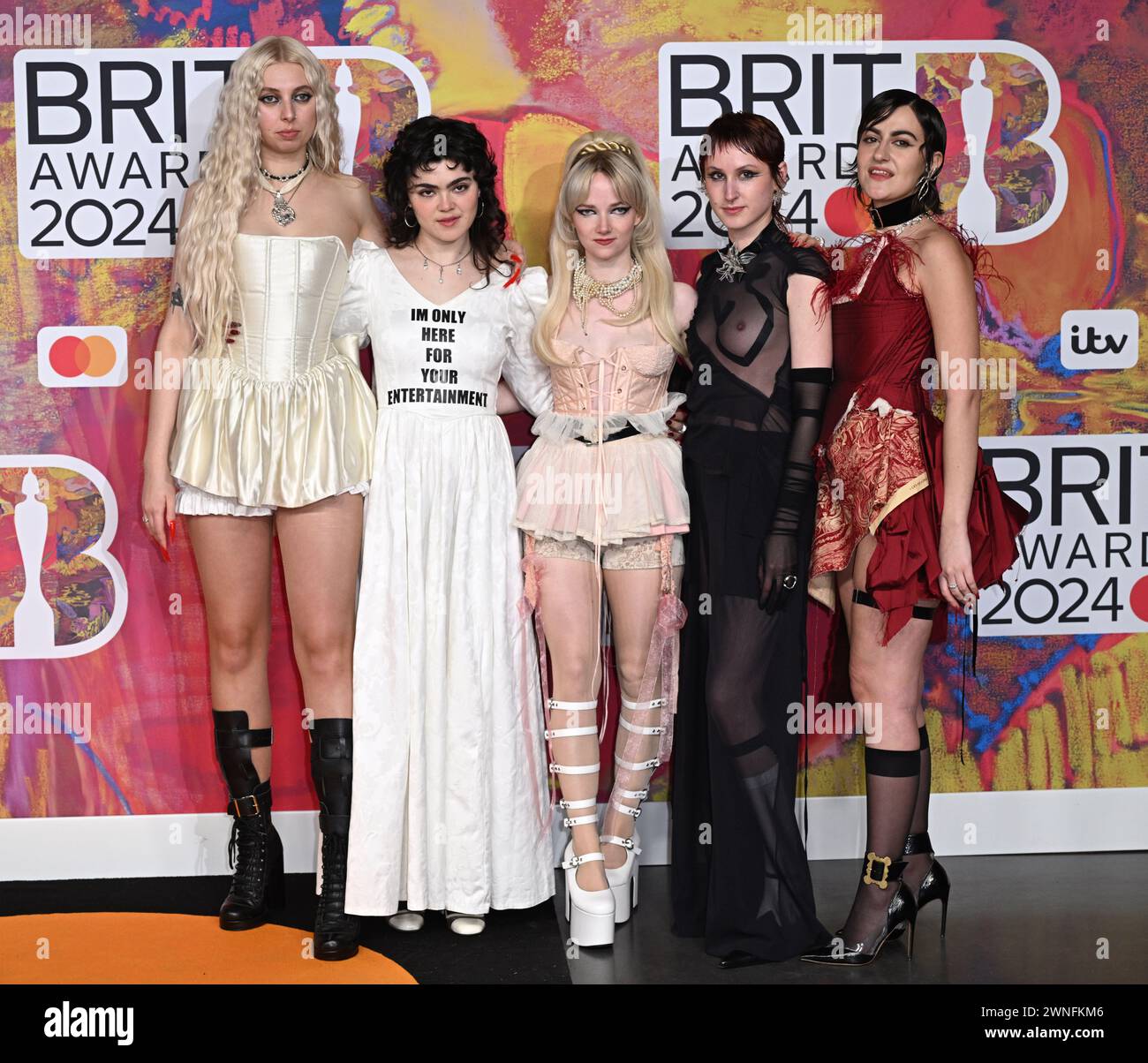 London, UK. March 2nd, 2024. EDITORIAL USE ONLY The Last Dinner Party ...