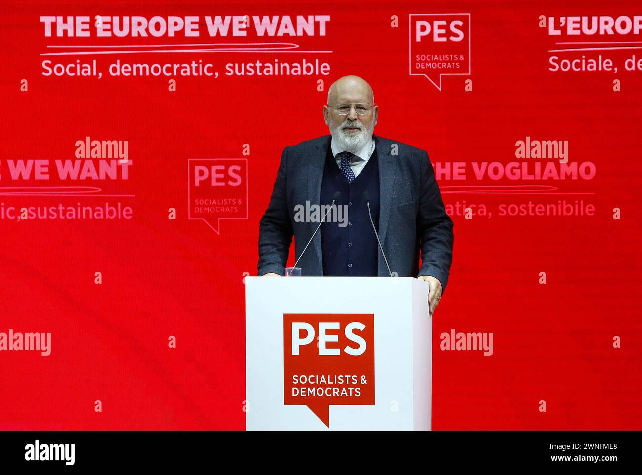 Rome, Italy. 02nd Mar, 2024. Rome, Congress of the European Socialist ...