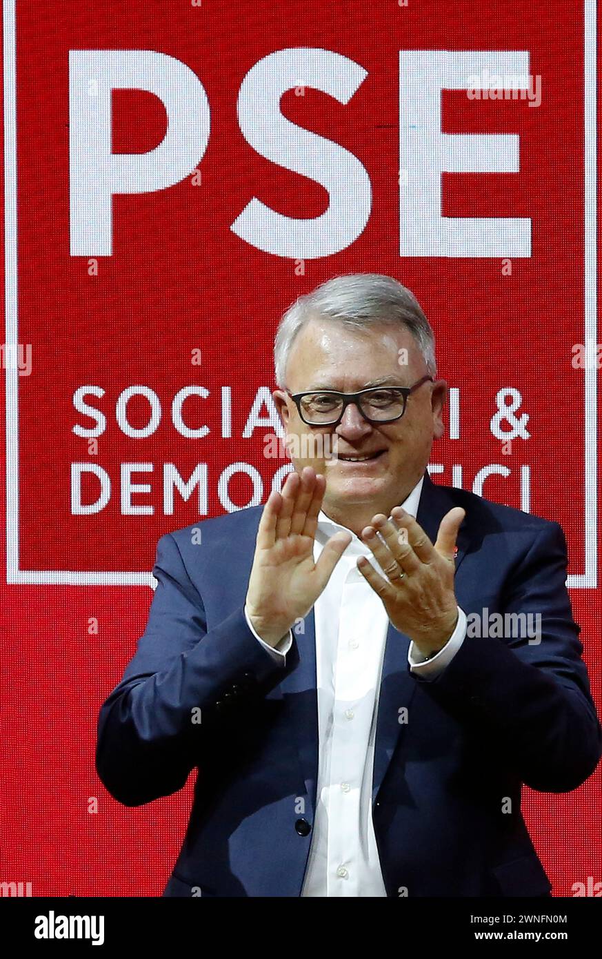 Rome, Italy. 02nd Mar, 2024. Rome, Congress of the European Socialist ...