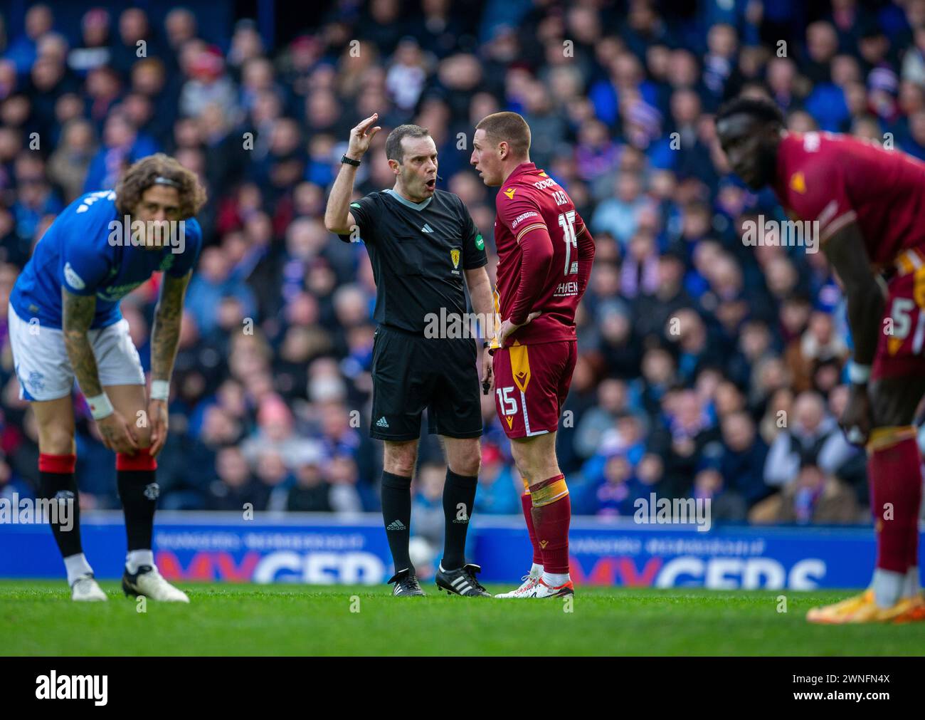 Ibrox Stadium, Glasgow, UK. 2nd Mar, 2024. Scottish Premiership ...