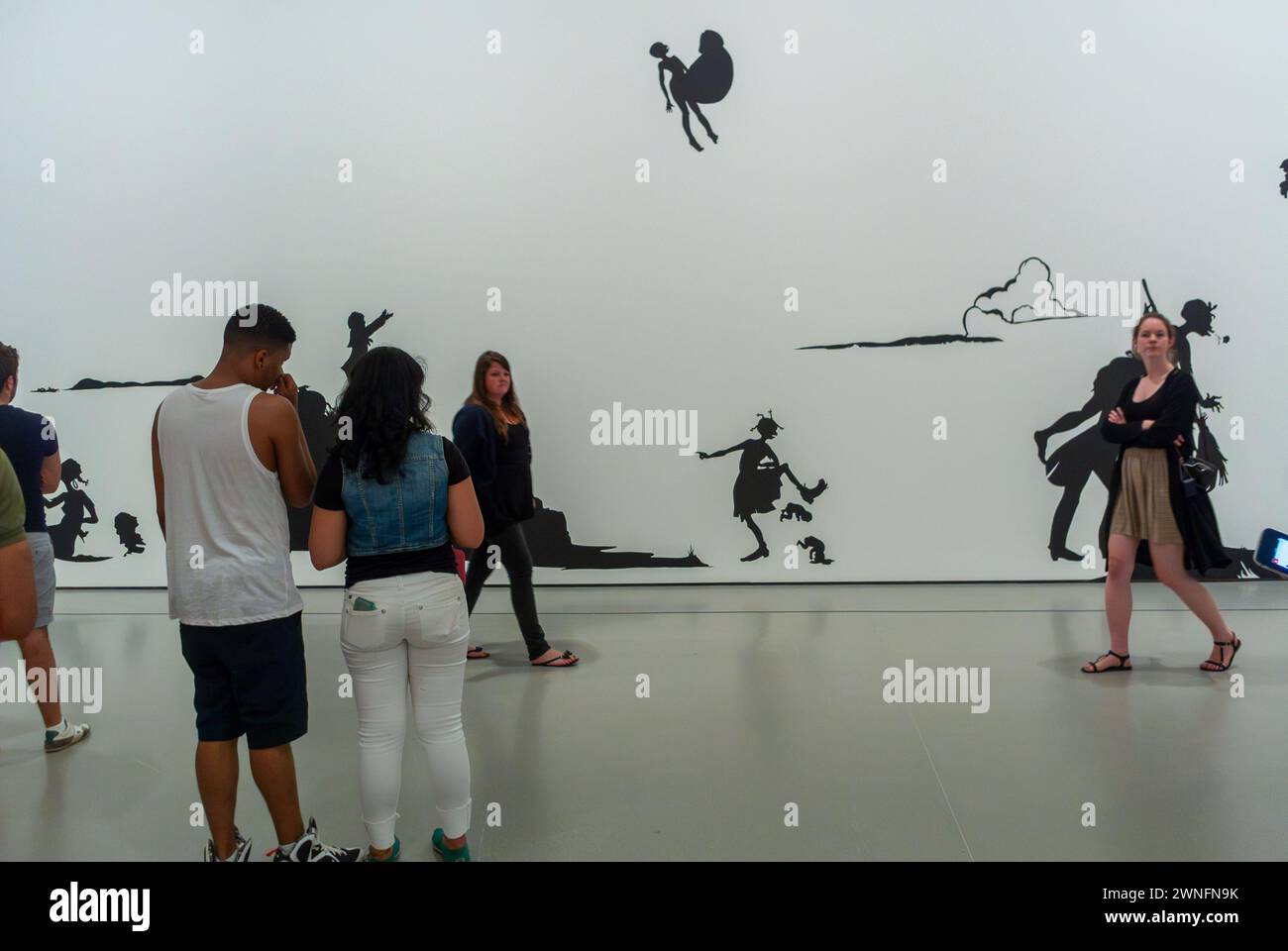 New York City, NY, Large Crowd of People, Tourists, Visiting inside ...