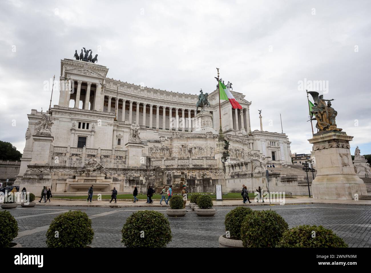 Rome, Italy - march 03, 2023 - Altar of the Fatherland (Altare della Patria) known as the ...