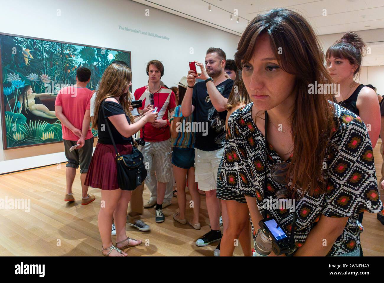New York City, NY, Large Crowd of People, Tourists, Visiting inside ...