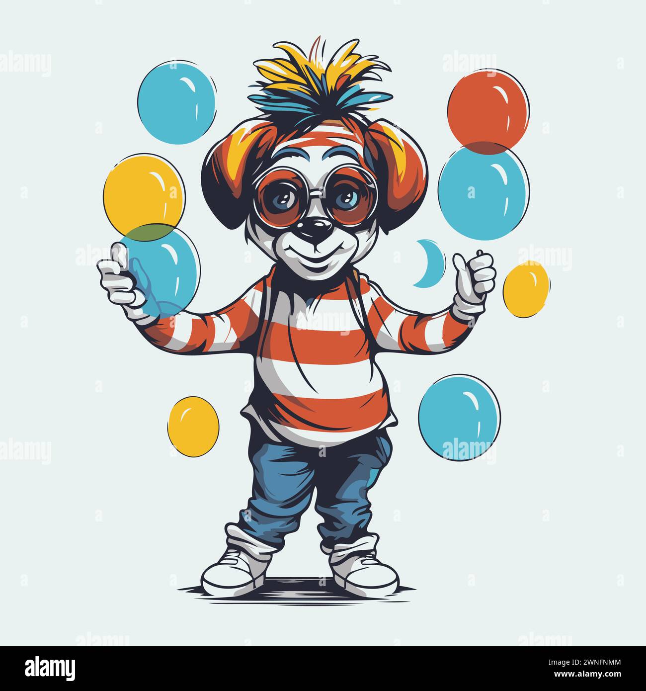 Jester balloon Stock Vector Images - Alamy