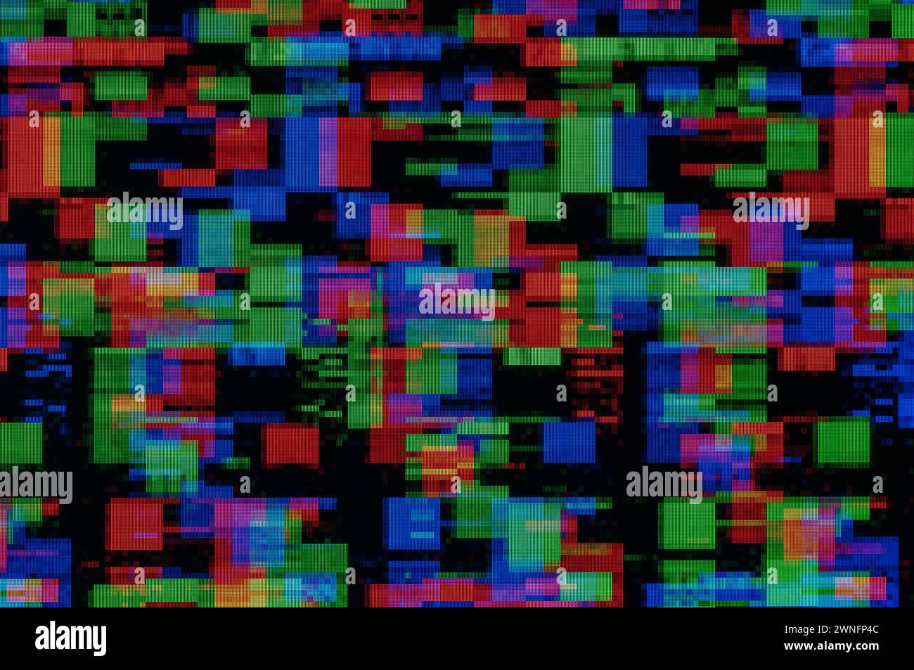 Abstract background, pattern of a digital glitch Stock Photo - Alamy