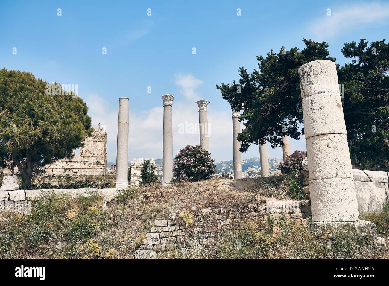 Temple of Astarte at Byblos Stock Photo - Alamy