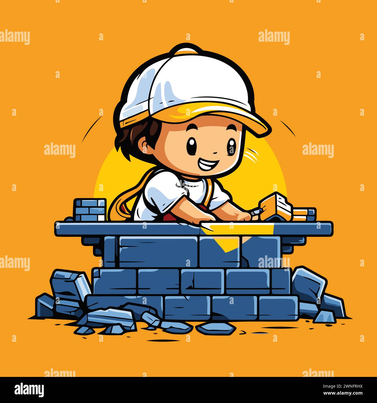 Boy bricklayer hi-res stock photography and images - Alamy