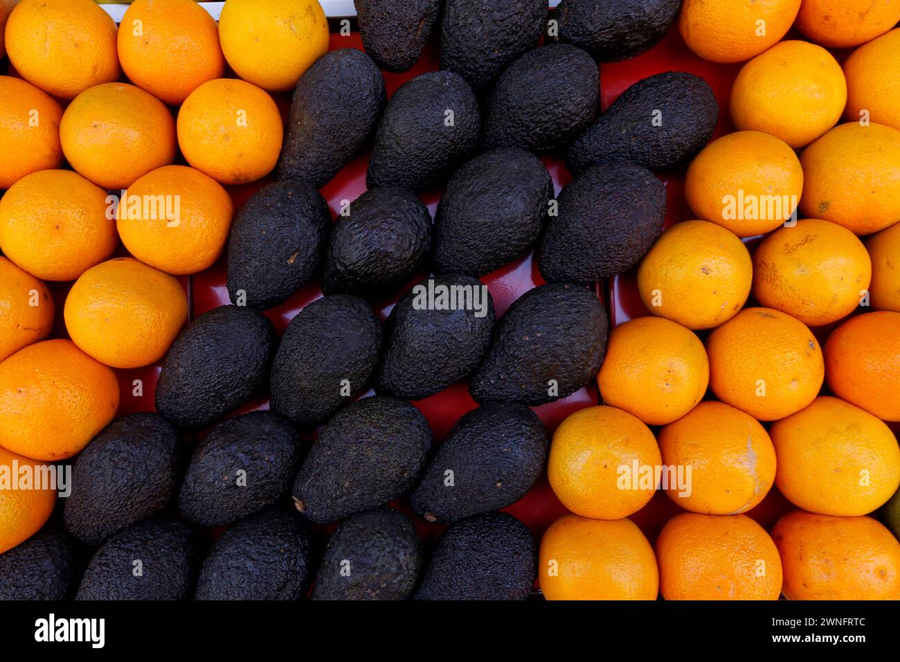 Detail of fruit stall at the open air market in Marrakesh, Morocco ...