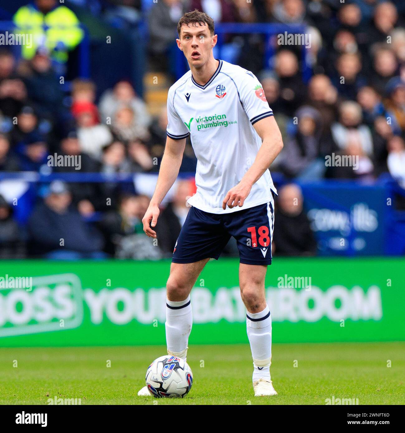 Eoin Toal #18 of Bolton Wanderers in action during the Sky Bet League 1 ...