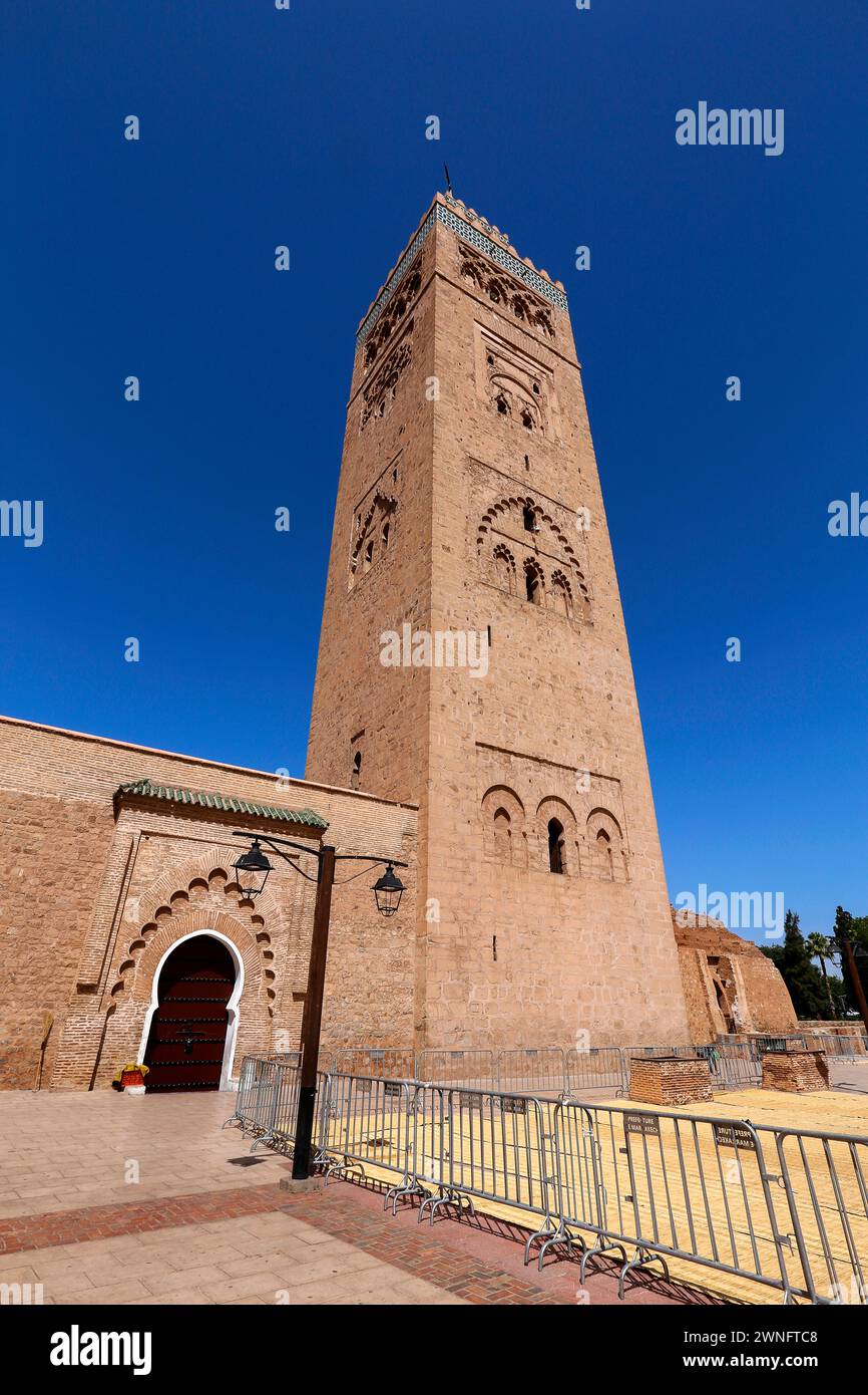 Minaret Tower of Kasbah Mosque in Marrakesh, Marrakesh-Safi, Morocco ...