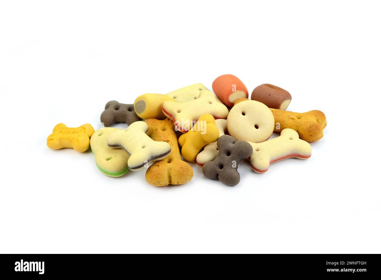 Bones cookies for dogs on a white background. Dog cookies isolated in ...