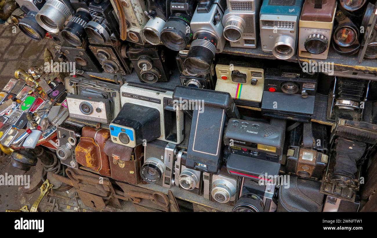 Marrakesh, Morocco - oct 21, 2012 - old photography cameras to sale on ...