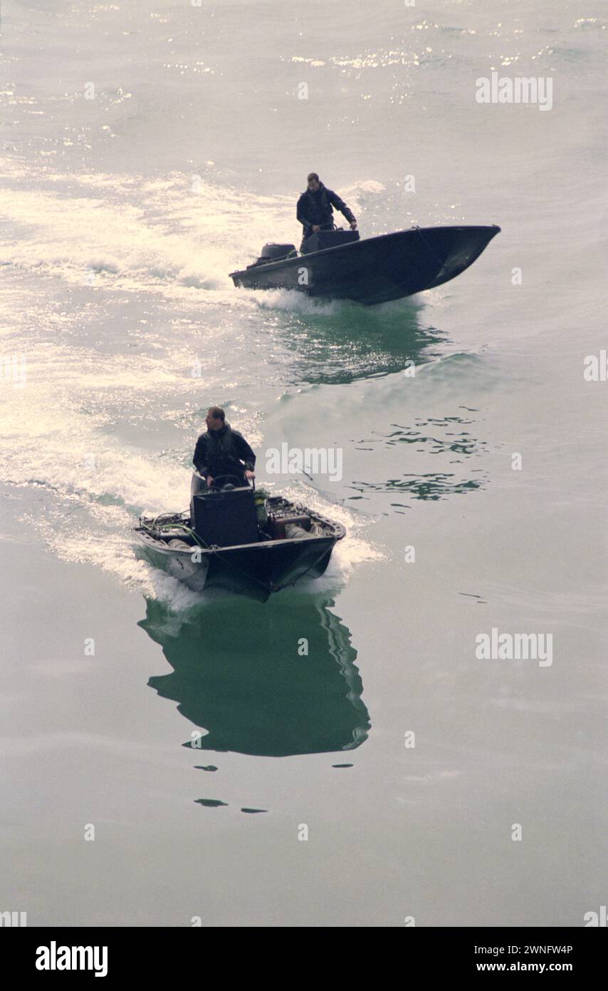 First Gulf War: 20th March 1991 Royal Navy Rigid Raider (RRC) boats ...