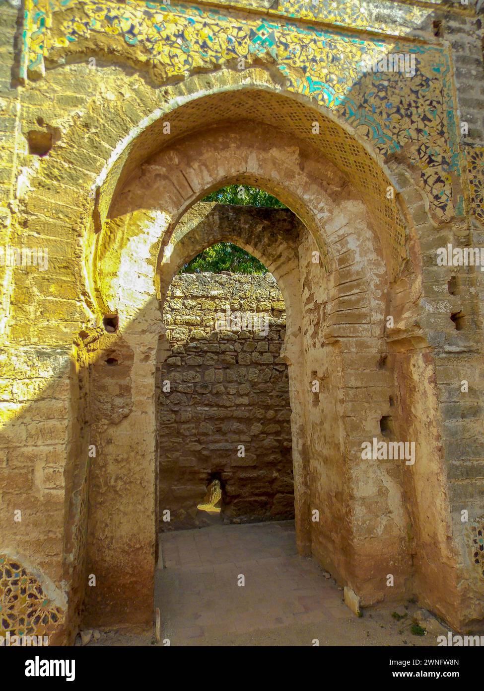 Detail of archaeological site of the Roman city known as Sala Colonia ...