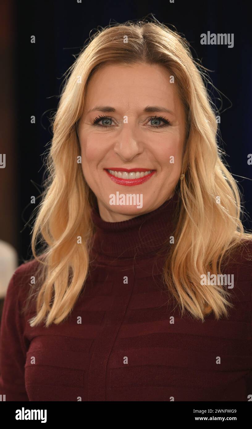 Cologne, Germany. 01st Mar, 2024. the singer Stefanie Hertel as a guest ...