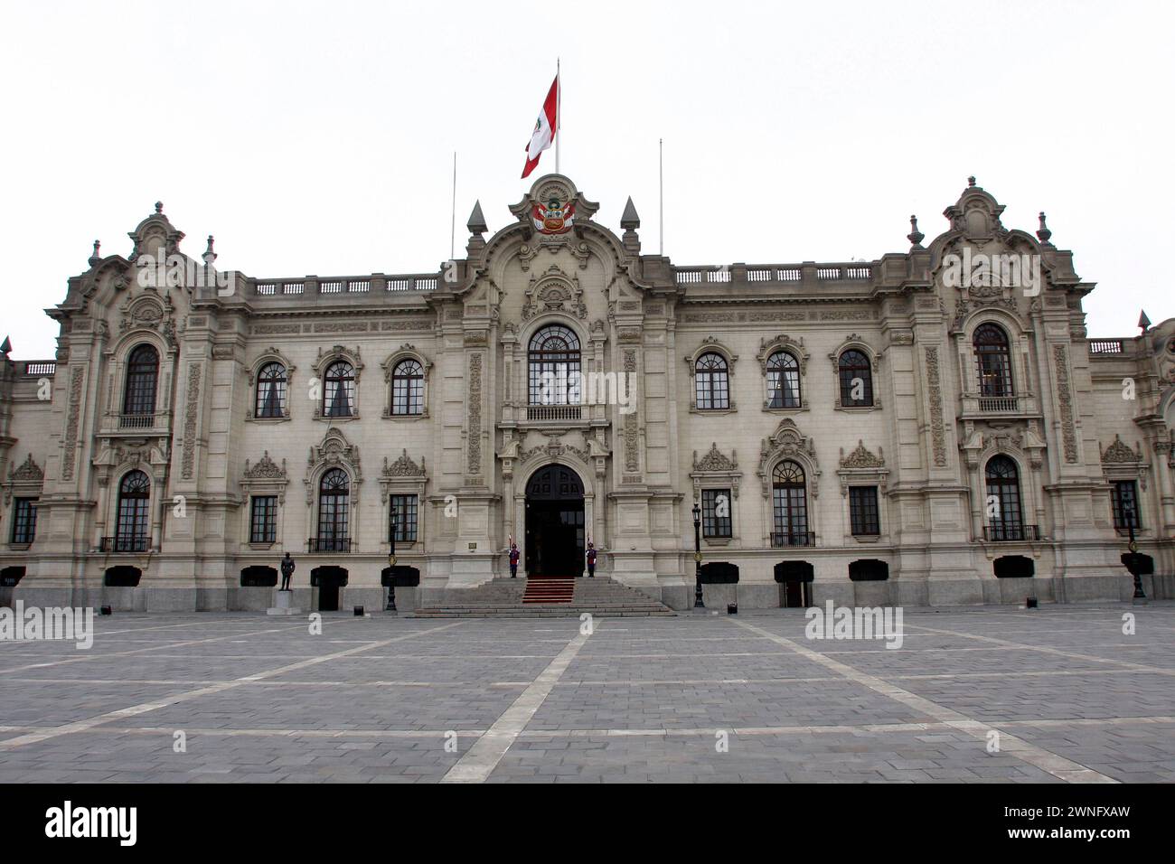 Lima, Peru - jul 09, 2008 - The Government Palace, also known as the ...