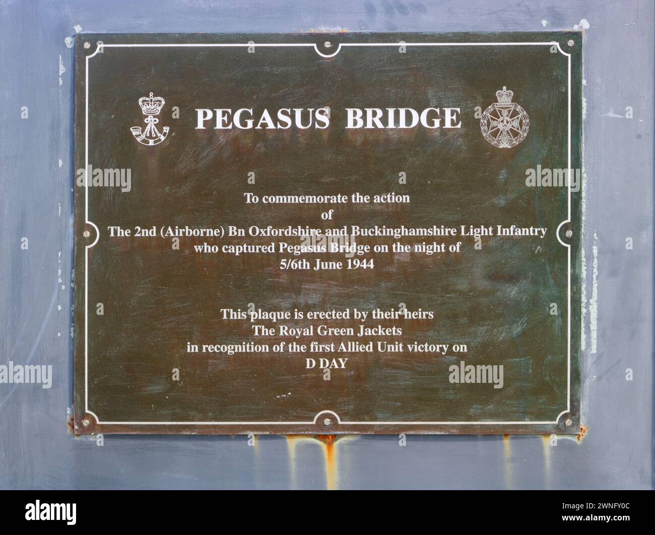 Pegasus Bridge, Benouville, Normandy, France Stock Photo - Alamy