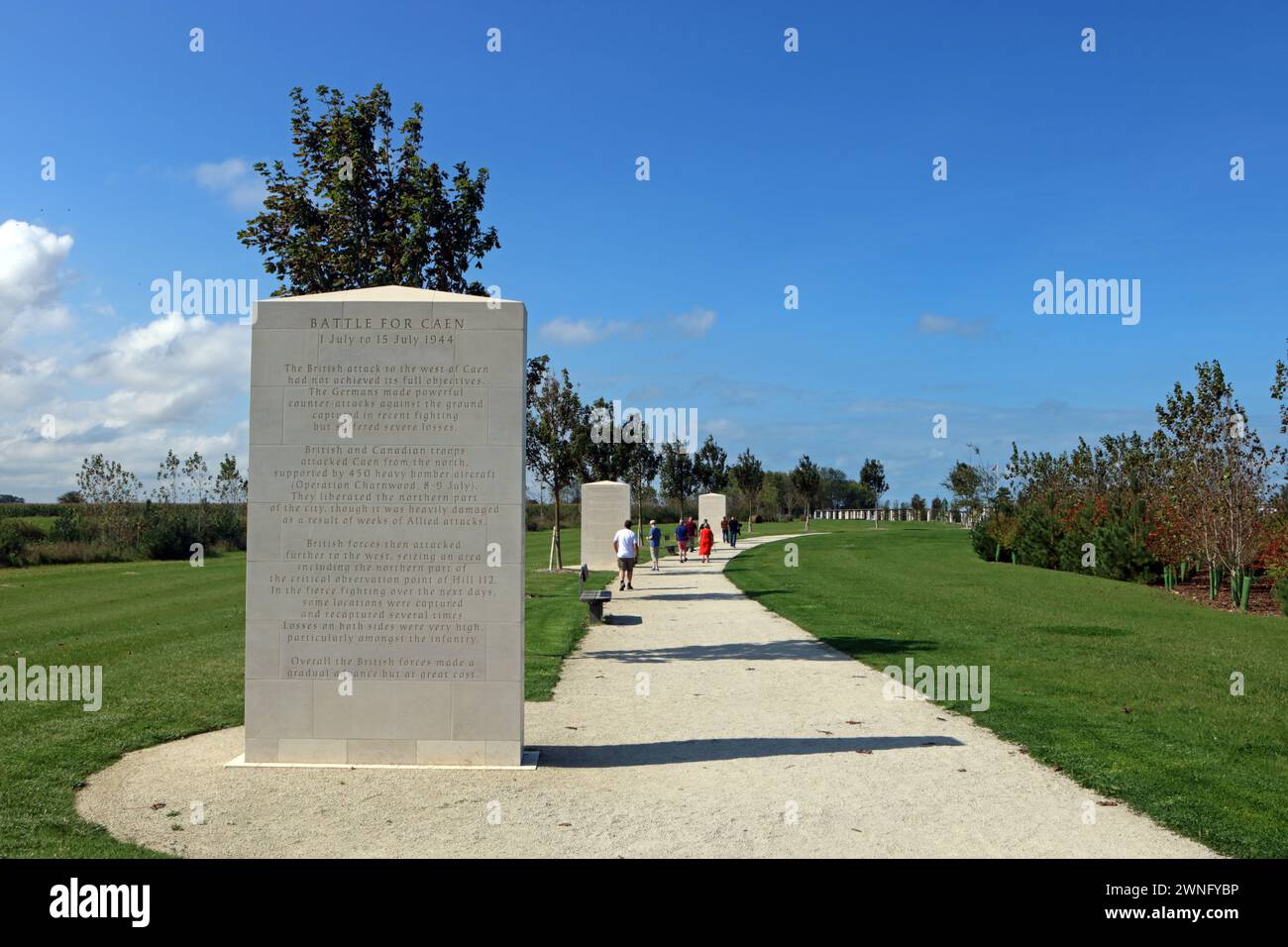 The British Normandy Memorial, Ver-sur-Mer, France remembers those lost on D-Day in WW2 Stock ...