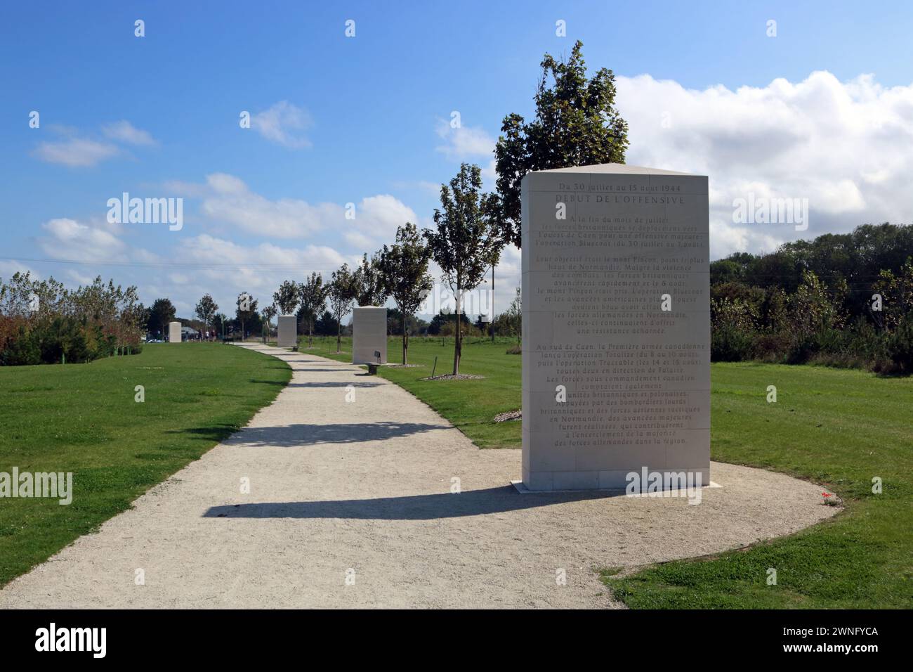 The British Normandy Memorial, Ver-sur-Mer, France remembers those lost ...