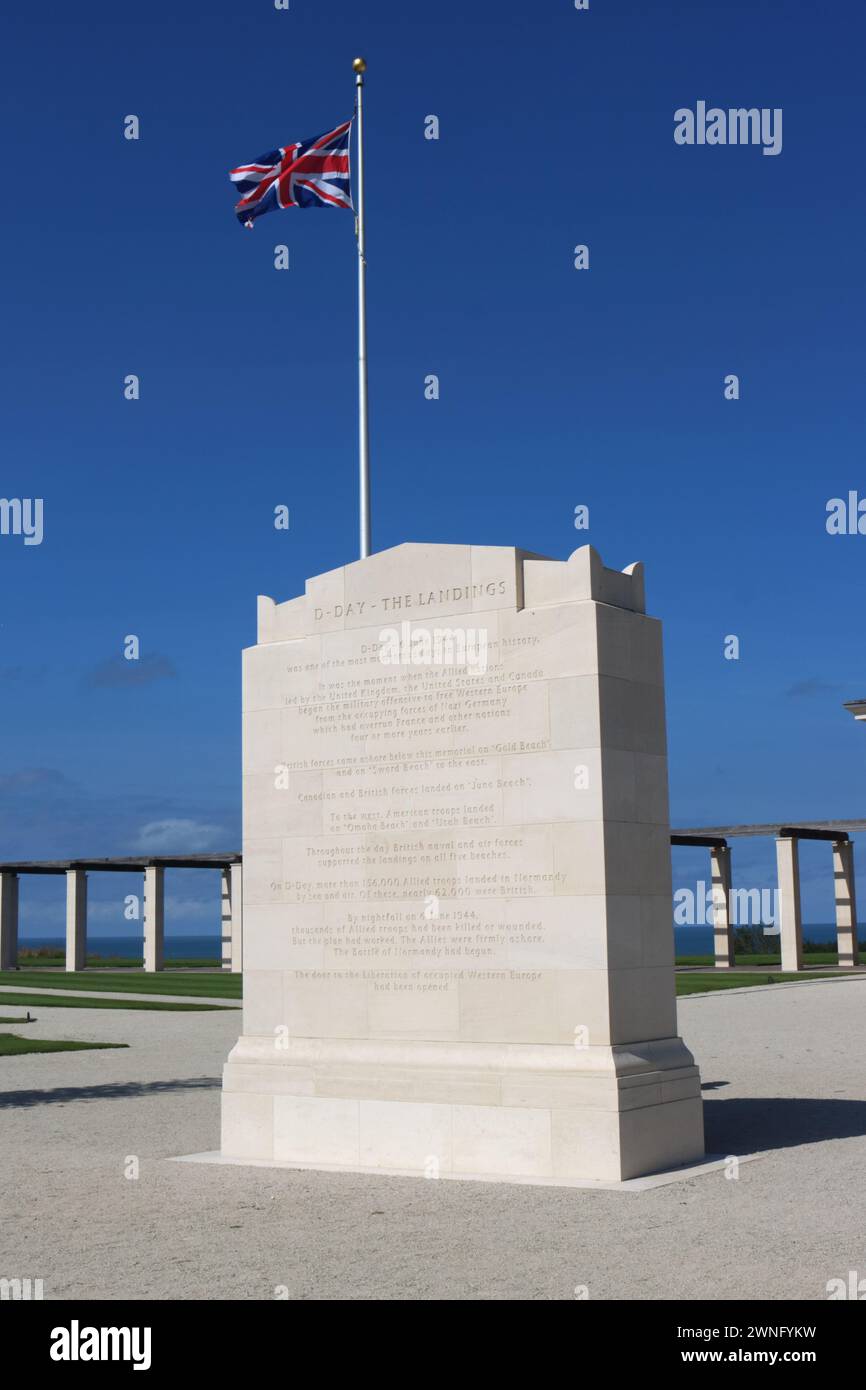The British Normandy Memorial, Ver-sur-Mer, France remembers those lost ...
