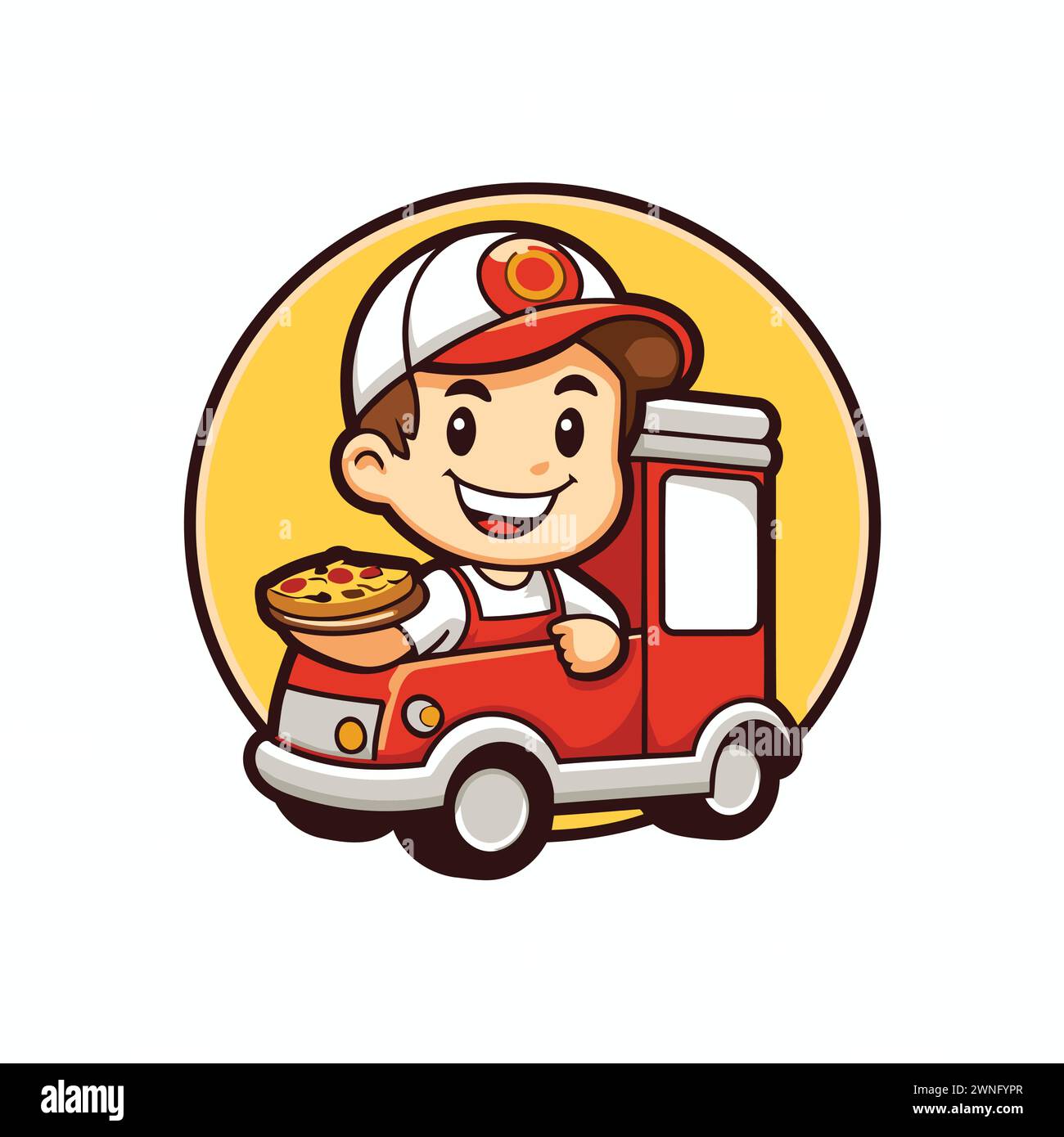 Funny pizza delivery boy hi-res stock photography and images - Alamy