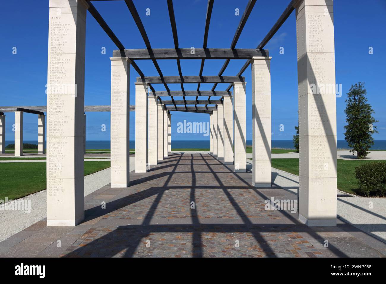 The British Normandy Memorial, Ver-sur-Mer, France remembers those lost ...