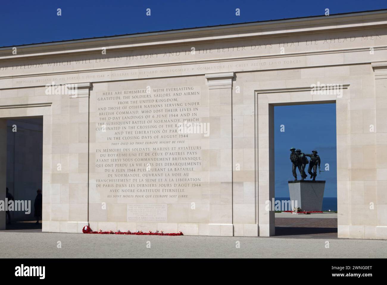 The British Normandy Memorial, Ver-sur-Mer, France remembers those lost ...