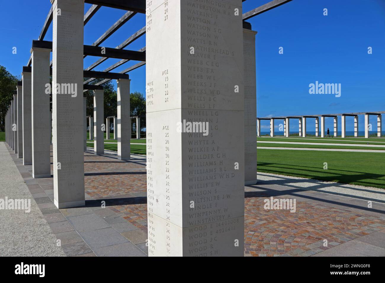 The British Normandy Memorial, Ver-sur-Mer, France remembers those lost ...