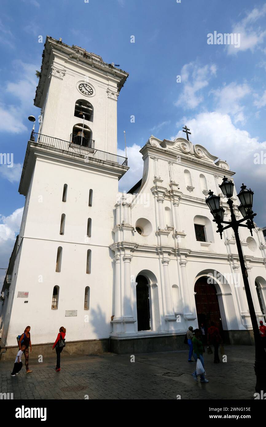 Caracas, Venezuela - may 06, 2014 - facade of the Caracas Cathedral of ...