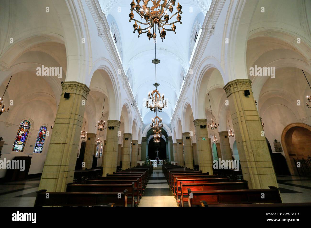 Caracas, Venezuel - may 06, 2014 -inside of the Caracas Cathedral of Saint Anne, located on the ...