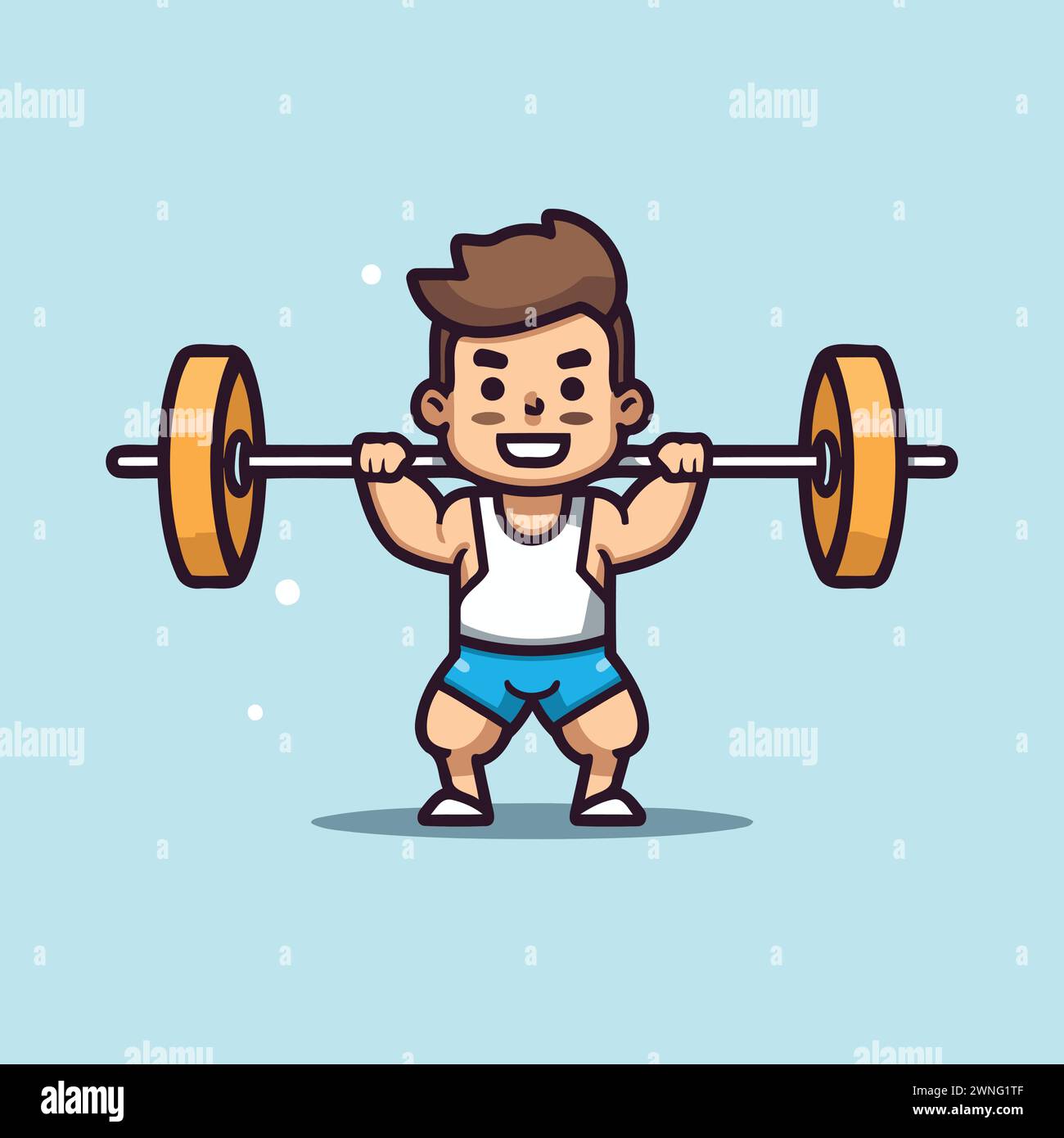 Gym man funny Stock Vector Images - Alamy
