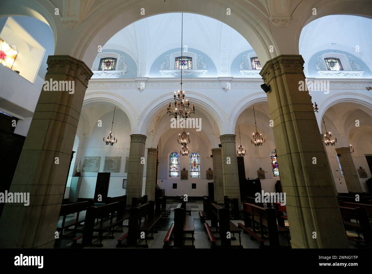 Caracas, Venezuel - may 06, 2014 -inside of the Caracas Cathedral of Saint Anne, located on the ...