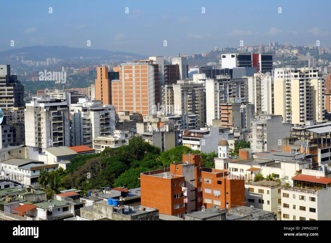 Aerial view of downtown Caracas, Venezuela Stock Photo - Alamy