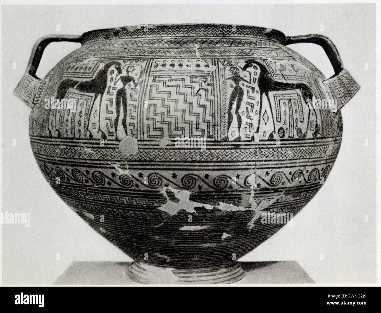Bowl from the Museum of Argos Stock Photo - Alamy